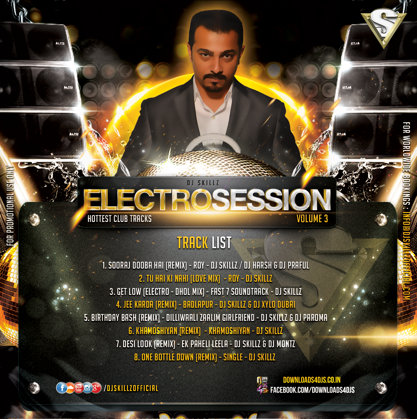 DJ Skillz – Electro Session Vol.3 ‘Album’ | Downloads4Djs