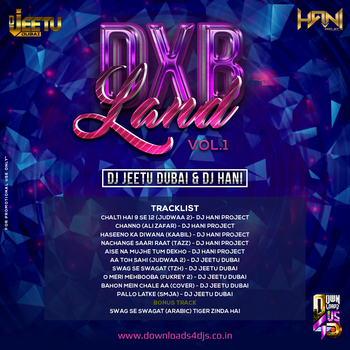 DXB Land (Vol.1) – DJ Jeetu Dubai & DJ Hani Project | Downloads4Djs